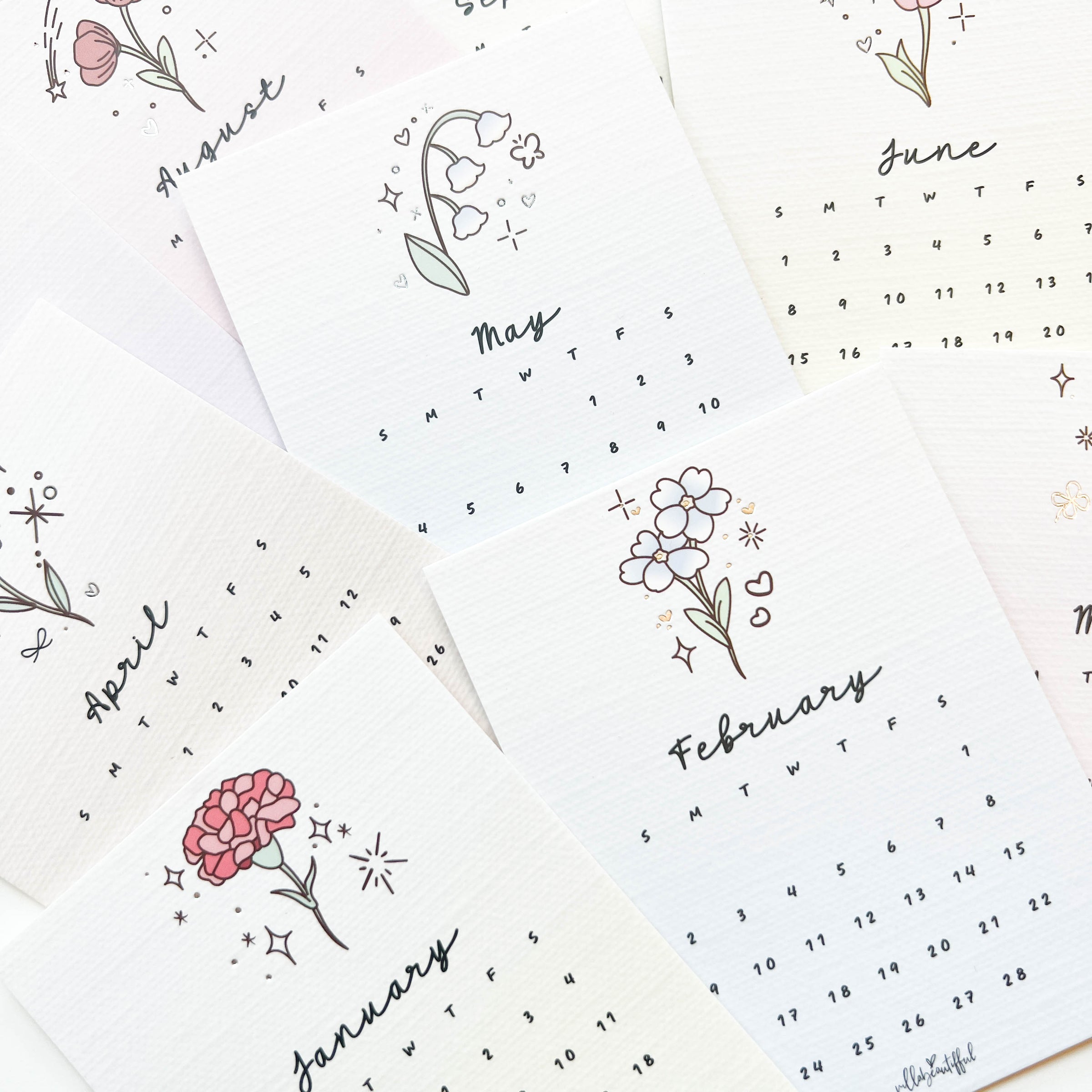 Calendar Cards | 2025 – villabeauTIFFul