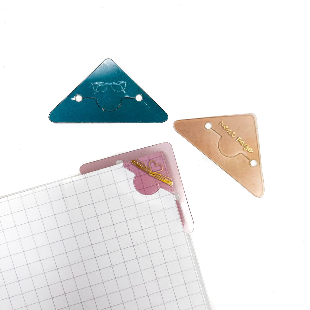 Bookmark | Book Club Clear Corner Set – villabeauTIFFul