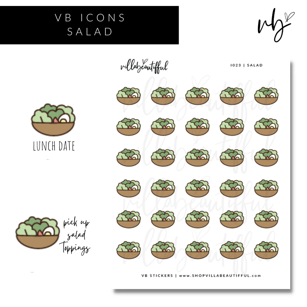 Sticker Sheet | I023 Salad – villabeauTIFFul