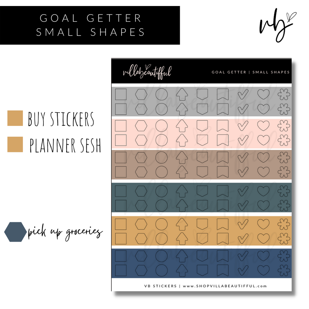 Sticker Sheet | Kit Goal Getter 03 – villabeauTIFFul