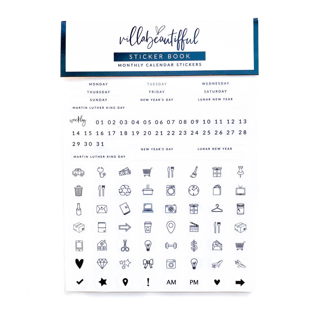 VB Sticker Book | VBPlanner – villabeauTIFFul